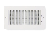 GoHVACR.com | Ceiling/Sidewall Register, 10" x 6" White Steel 1/3 ...