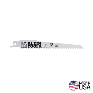 GoHVACR.com | Reciprocating Saw Blade, 6" 6 TPI Wood w/Nail Prim App 5/Pk
