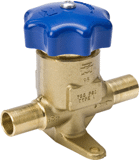 GoHVACR.com | Packless Diaphragm Valve, 3/8"Solder Straight Thru 214-6S