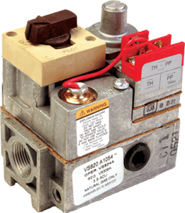 GoHVACR.com | Gas Valve, 1/2" x 3/4" NG Millivoltage Combo Standard Open