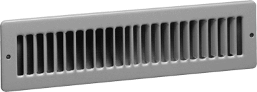 GoHVACR.com | Toe-Space Return Air Grille, White 10" x 2" Steel Multi ...