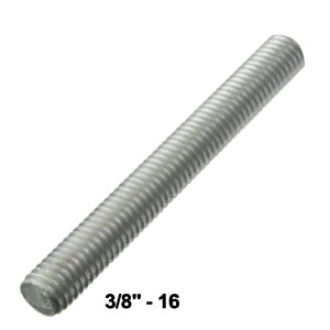 GoHVACR.com | Threaded Rod, 3/8"-16 x 10' Yellow Zinc Dichromate