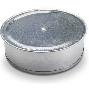 GoHVACR.com | Sheet Metal Tee Cover, 16" 28 Gauge Galvanized Round No Crimp