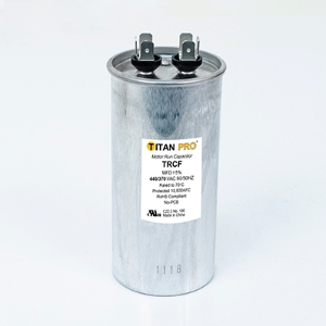 GoHVACR.com | Run Capacitor, 60 mfd 440/370V Single Round Titan Pro