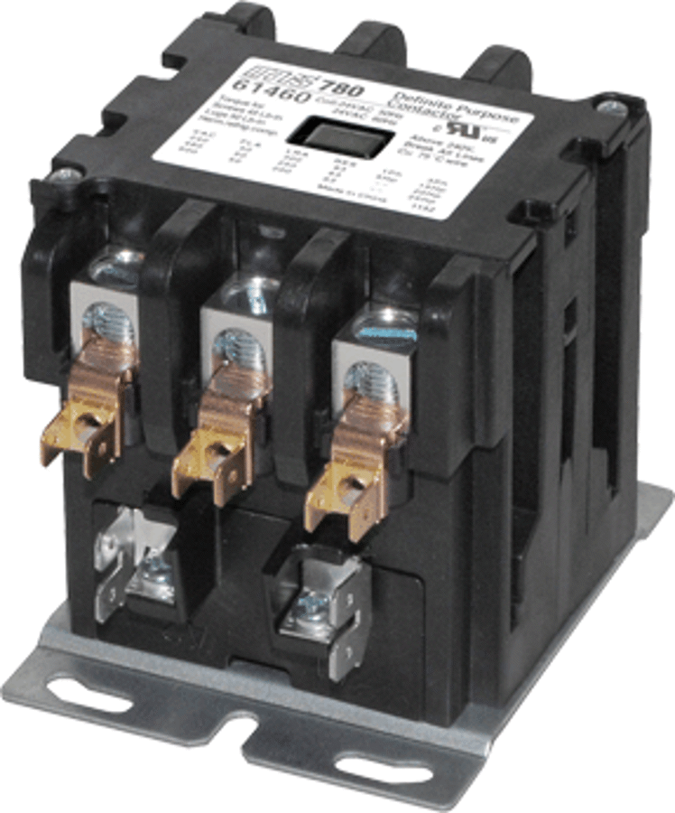 GoHVACR.com | Contactor, 240V 60 Amp 3-Pole Definite Purpose MARS 780*