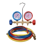 GoHVACR.com | Manifold, 3-60" Charge Lines 1/4" SAE 2-Valve Brass 400/ ...