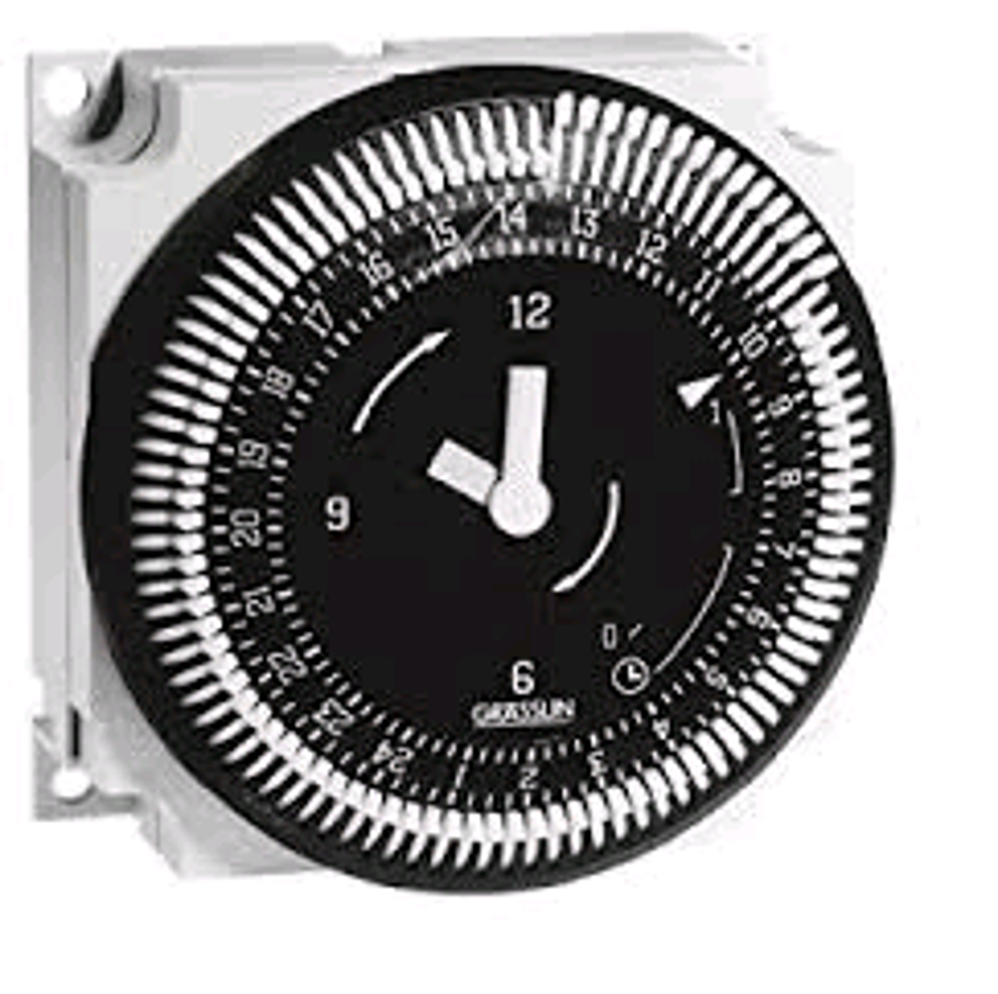 GoHVACR.com | Timer, 120V SPDT Panel Mounting Electric 7-Day/24hour