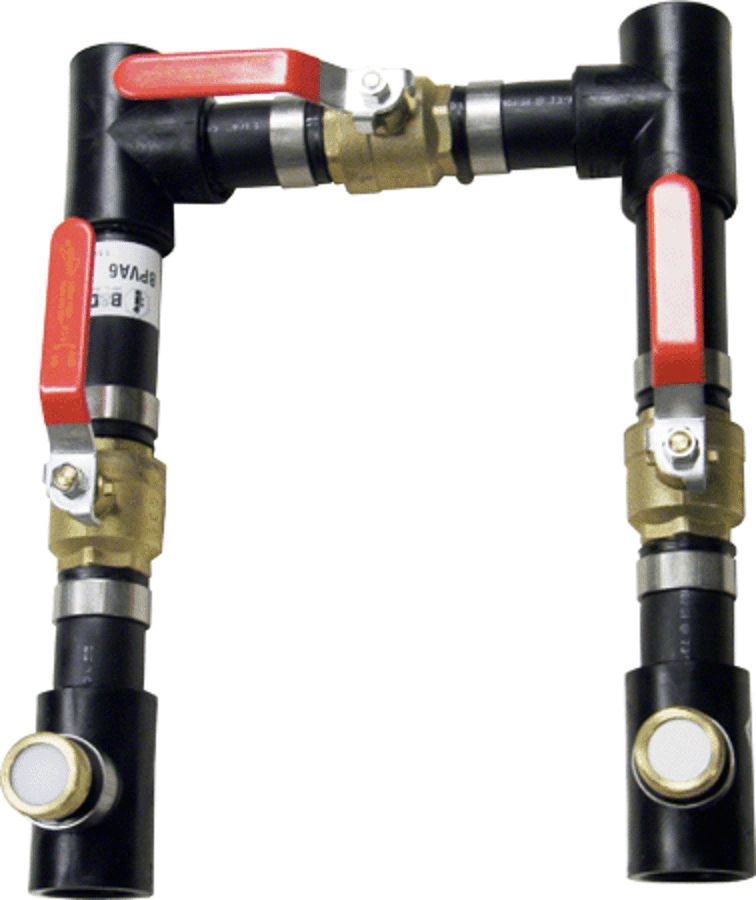 GoHVACR.com | Bypass Assembly, 1-1/4" PE with Flush Ports