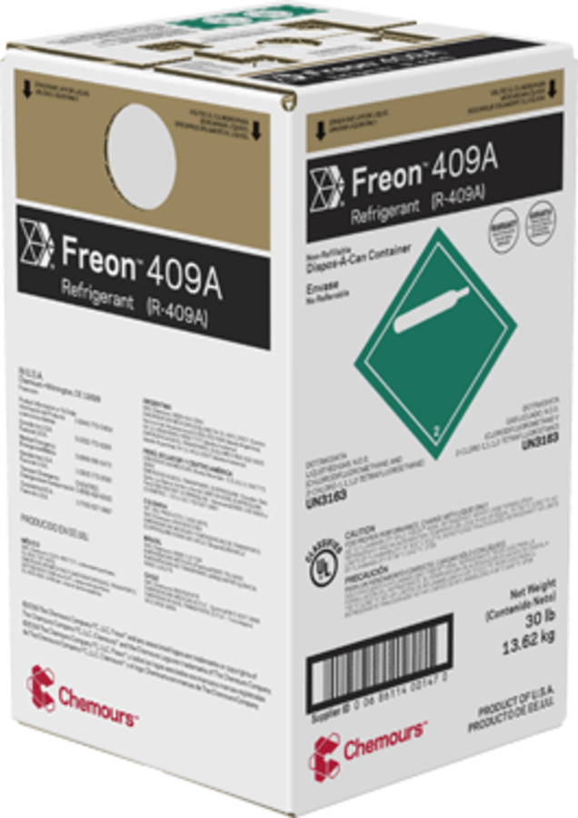 GoHVACR.com | Refrigerant, R409A 30# Dispose-A-Can Freon