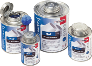 GoHVACR.com | PVC Cement, 1/2pt Dauber Top Blue Hot 203L