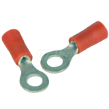 GoHVACR.com | Ring Terminal, Solderless Insul 12-10 #10Stud 13/64ID 12Pk
