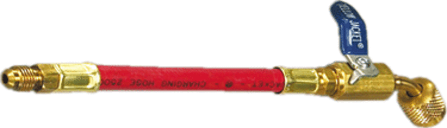 GoHVACR.com | Adapter Hose, 1/4" Red 9" FlexFlow