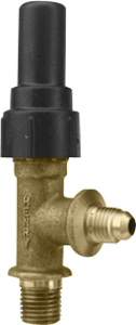 GoHVACR.com | Receiver Valve, Packed Angle Brass 3/8" FPT x 3/8" SAE Flr