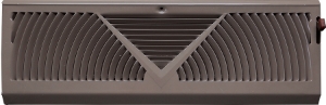 GoHVACR.com | Baseboard Diffuser, 24" Brown Steel 1/3" Spacing Sunburst