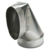GoHVACR.com | Sheet Metal End Boot, 6" 30 Gauge Galvanized Oval