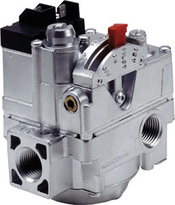 GoHVACR.com | Gas Valve, NG 1/2" x 3/4" 150MBH Uni-Kit 24V Dual Side Out