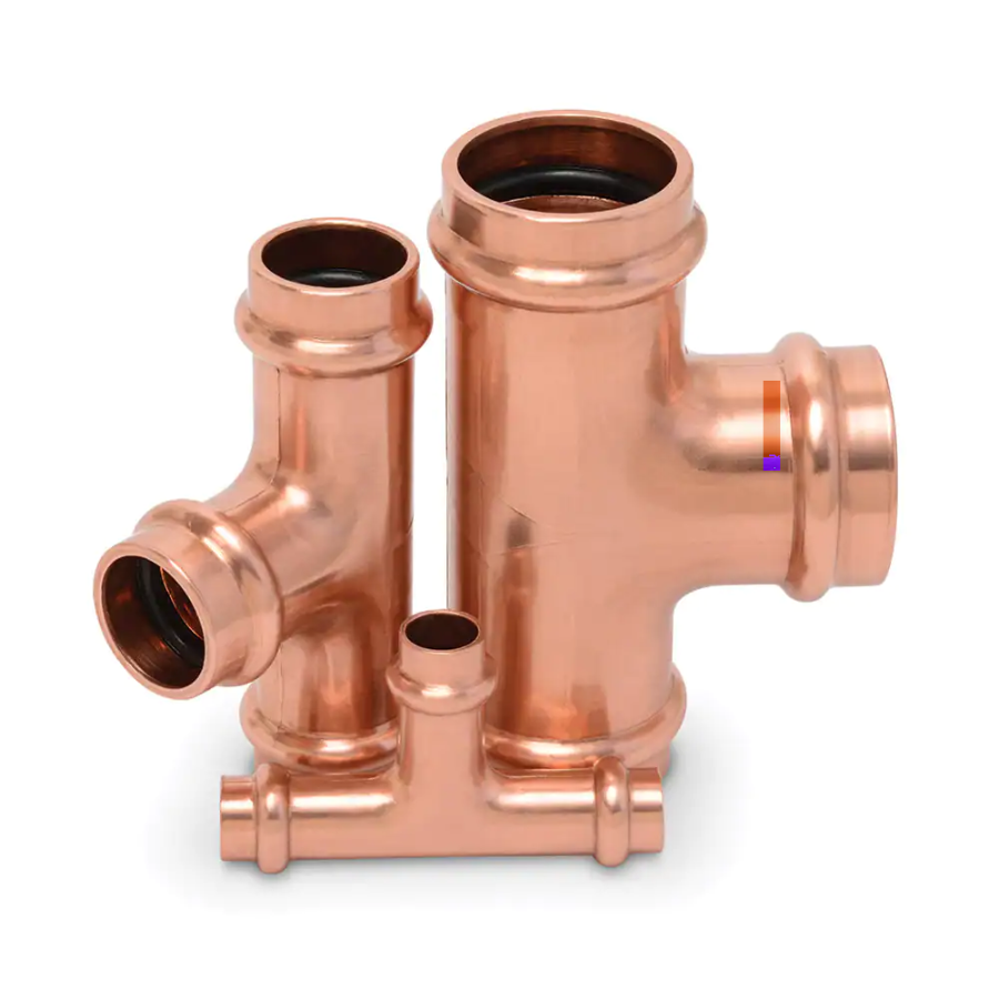 GoHVACR.com | Copper Tee, 1-1/8" ZoomLock MAX MZK-T18-HNBR