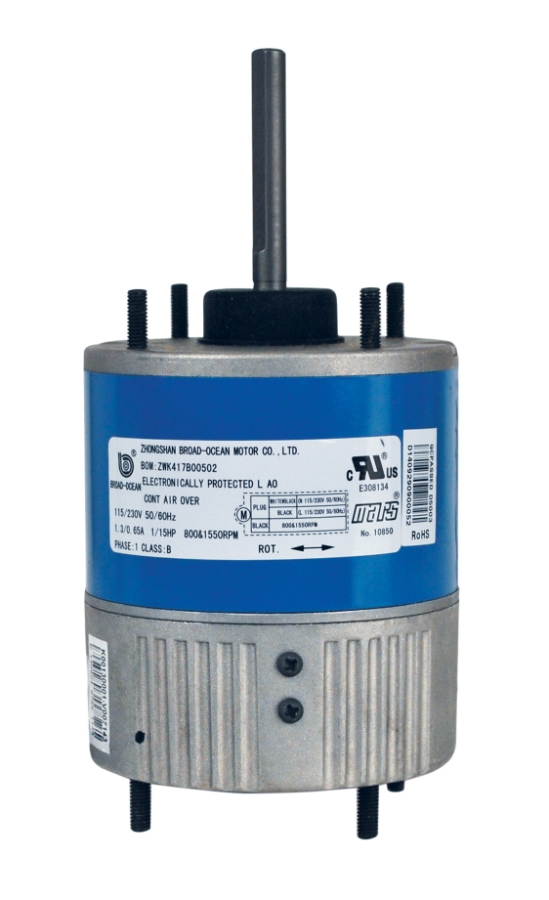 GoHVACR.com | Refrigeration Fan Motor, 4-24W 1/4" 115/230V ECM TEAO CWLE