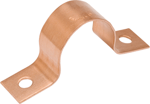 GoHVACR.com | Copper Tube Strap, 3/4" OD (C) 2-Hole WS-1100