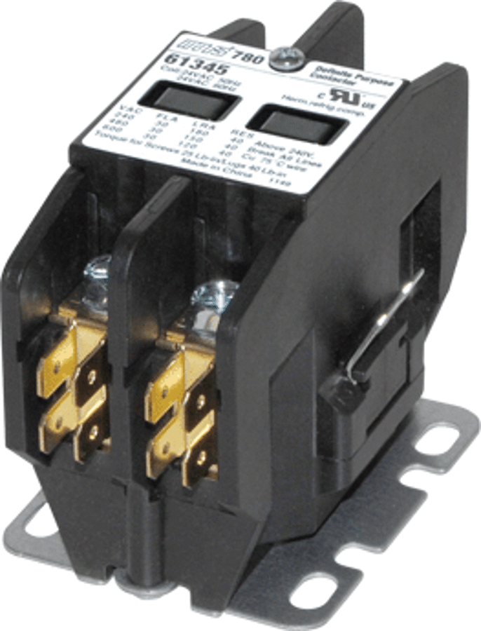 GoHVACR.com | Contactor, 240V 30 Amp 2 Pole Definite Purpose MARS 780