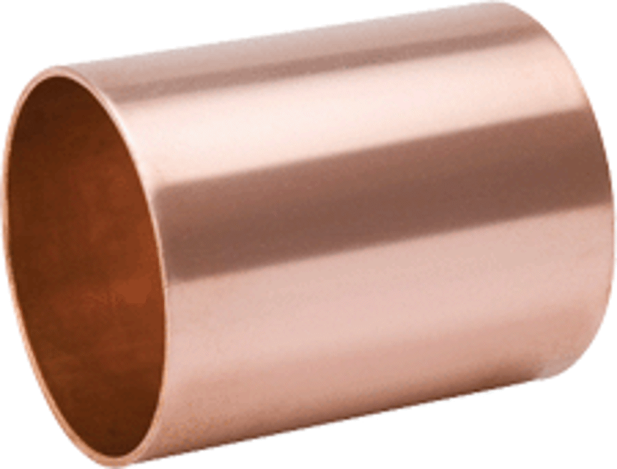 GoHVACR.com | Copper Coupling, 1/2" OD (C x C) Staked Stop WC-400S*