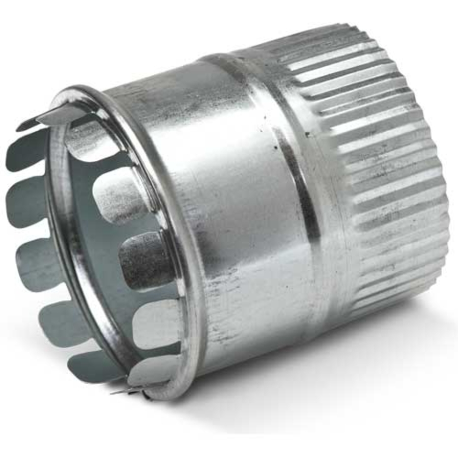 GoHVACR.com | Sheet Metal Start Collar, 10" x 6" 28 Gauge Galvanized Round