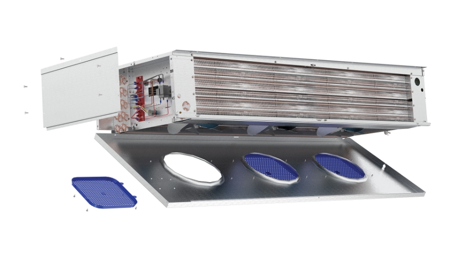 GoHVACR.com | Walk-In Unit Cooler, 24.3 MBH 4 Fan 2-Speed EC 115/1 Low ...