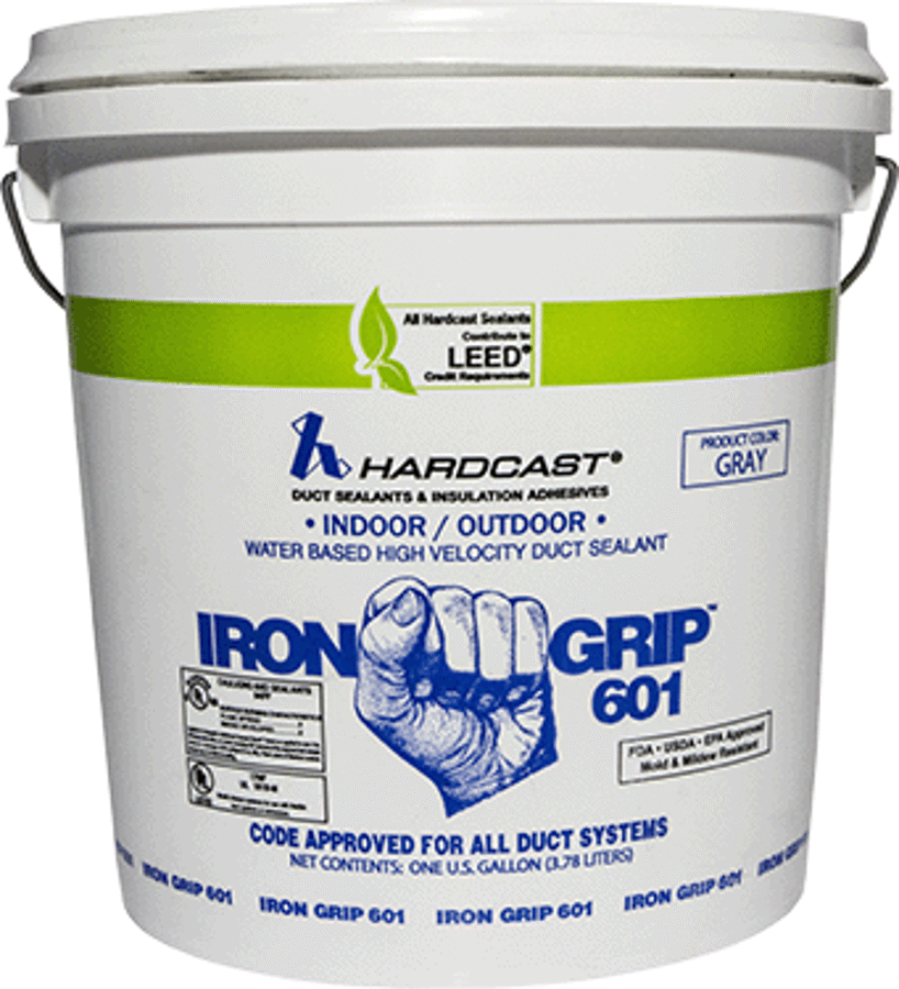 GoHVACR.com | Duct Sealant, 1gal Gray Iron-Grip 601 Mastic*