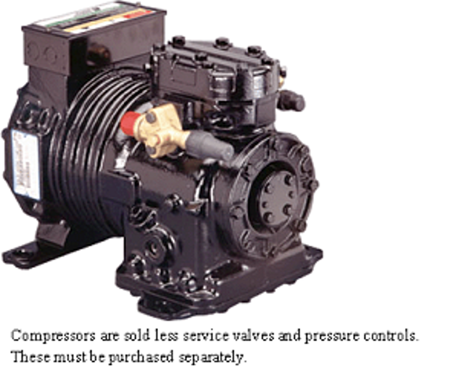 GoHVACR.com | Compressor, 208-230/3 1/2" F x 7/8" S Semi-Hermetic R12 ...